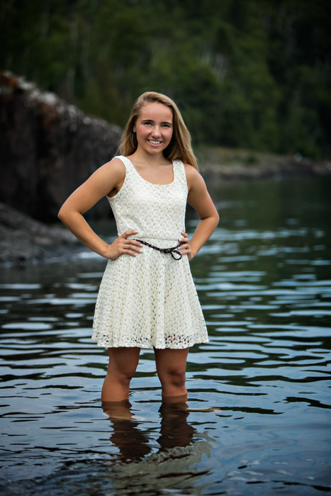 forest-lake-high-school-senior-portrait-wading-in-lake-superior ...