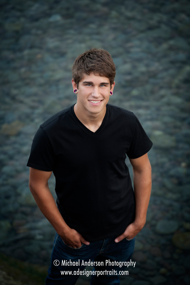 Lake Superior photography of a high school senior portrait created at ...