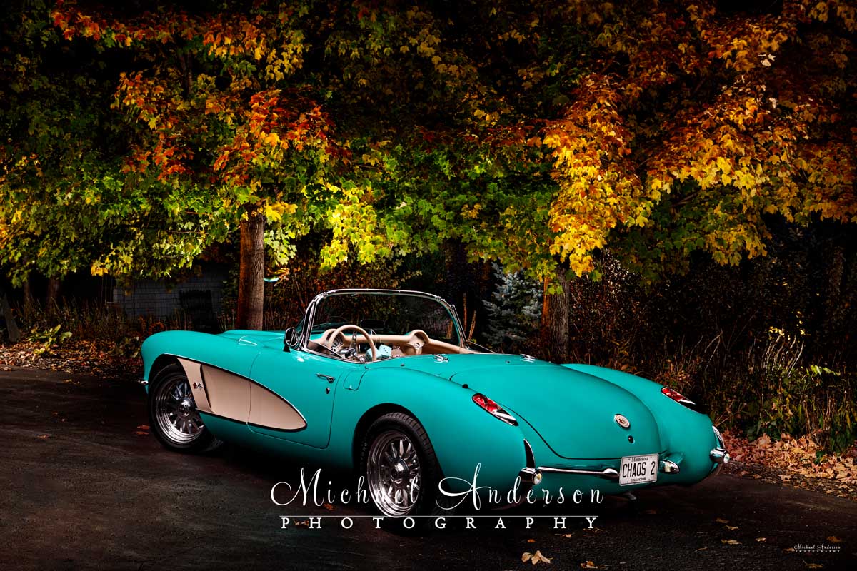 A-stunning-light-painted-photograph-of-a-1957-C1-Corvette-in-the ...