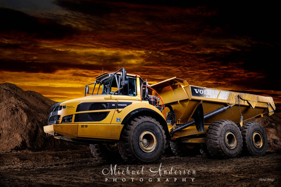 Volvo A40G Articulated Hauler - Mounds View MN Photographer